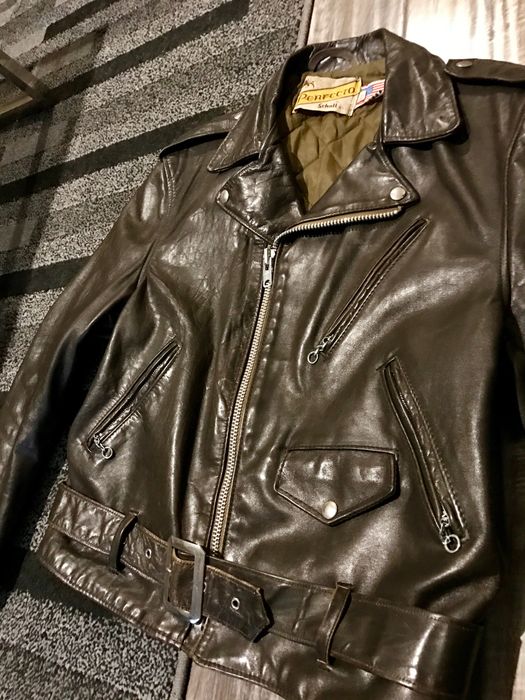 Schott Final Drop: Vintage Brown Schott Perfecto Leather Jacket 42 ...