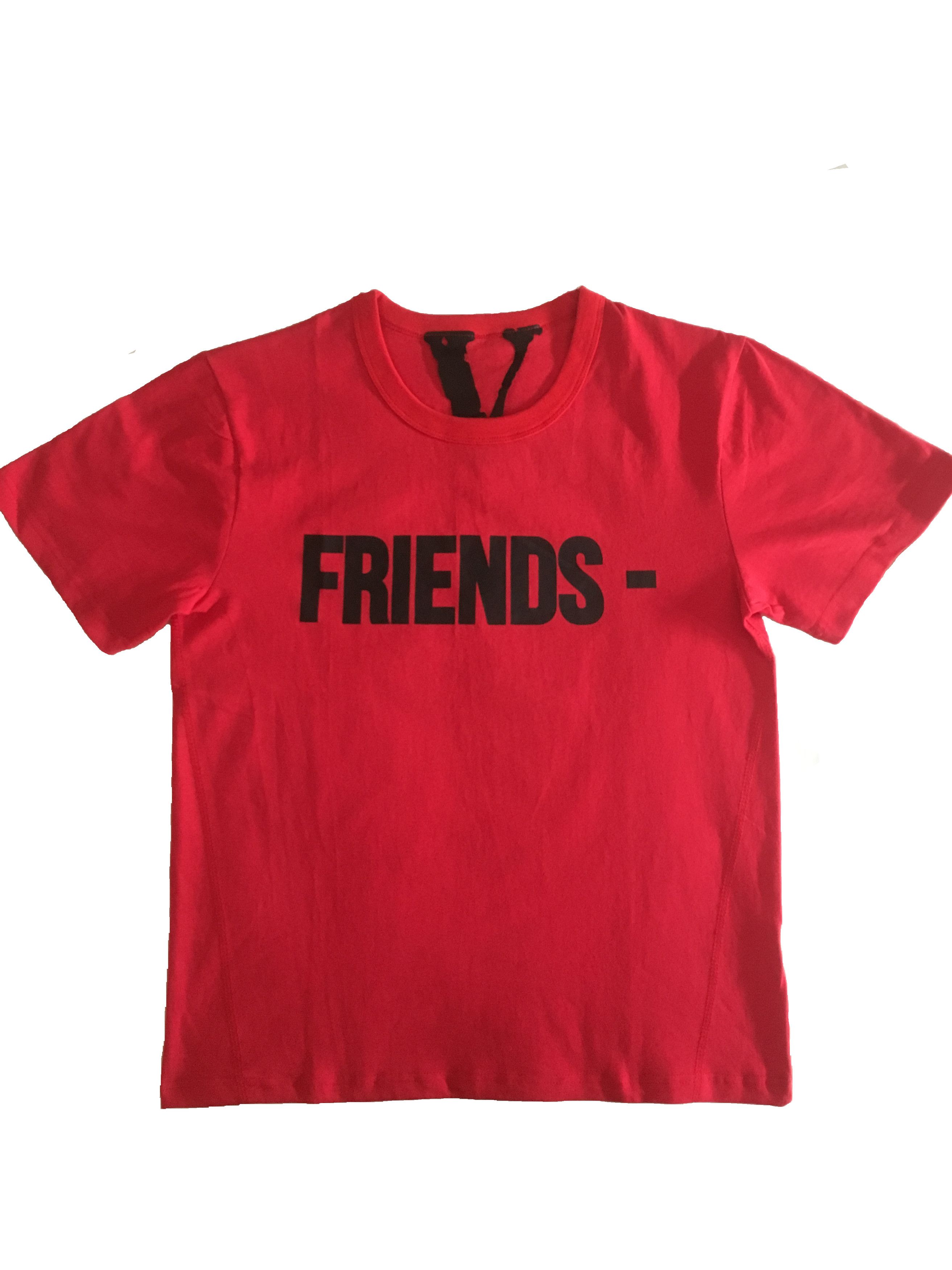 Vlone Red Vlone FRIENDS Tee | Grailed
