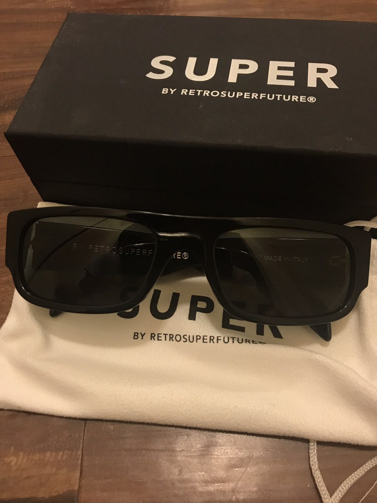 Retrosuperfuture Super Black Smile Sunglasses | Grailed