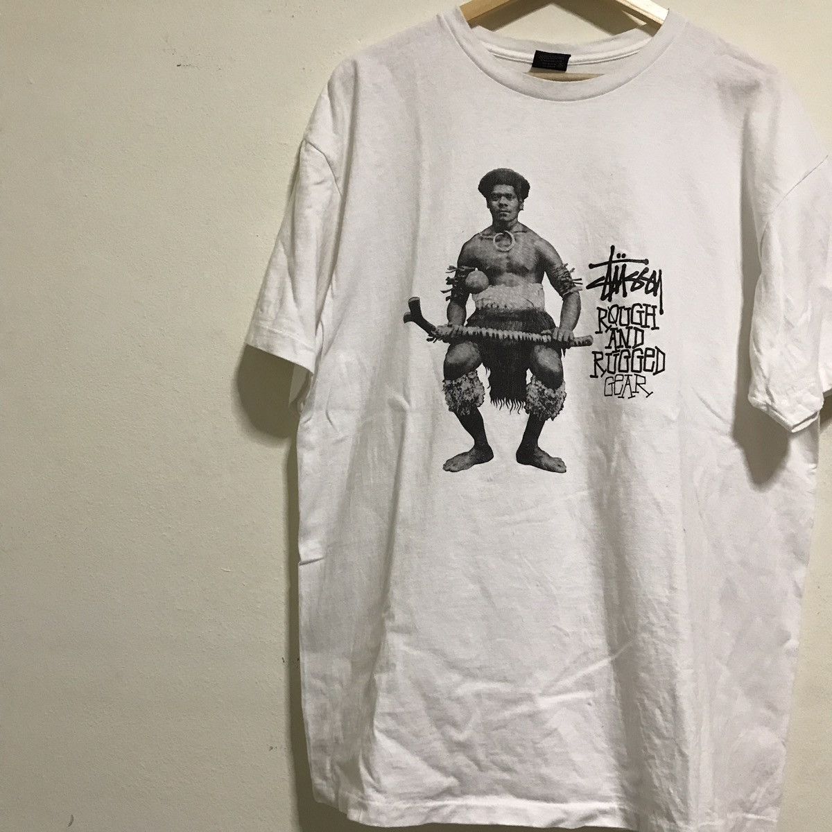 Stussy Vintage Stussy photo print t shirt rough and rugged gear | Grailed
