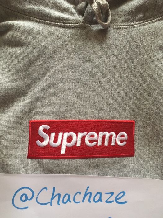 Supreme Supreme Grey Box Logo Hoodie | Grailed