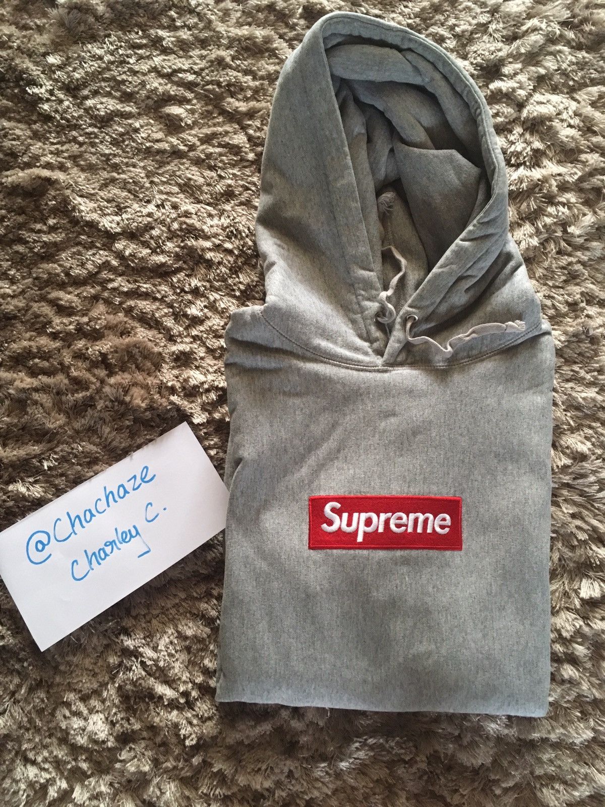 Supreme Supreme Grey Box Logo Hoodie | Grailed