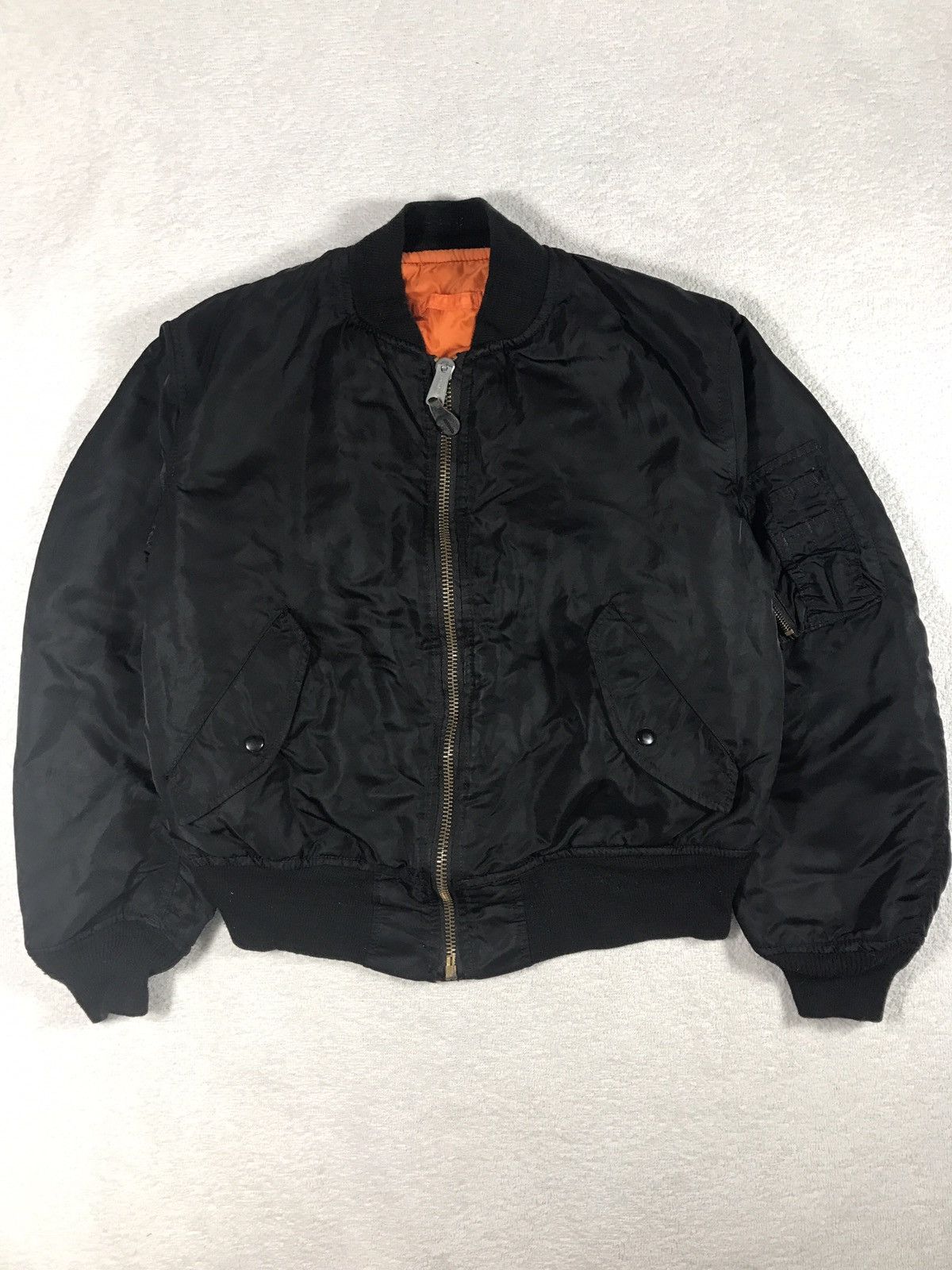 Alpha Industries × Made In Usa × Vintage 🔥FREE SHIPPING🔥 Alpha Industries Black Reversible ...