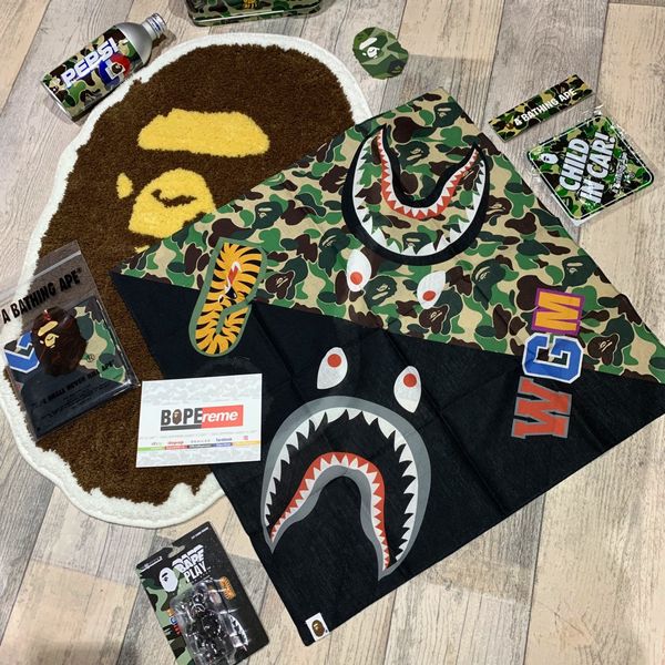 Bape Bape Shark ABC Camo Bandana Bathing Ape Mask | Grailed