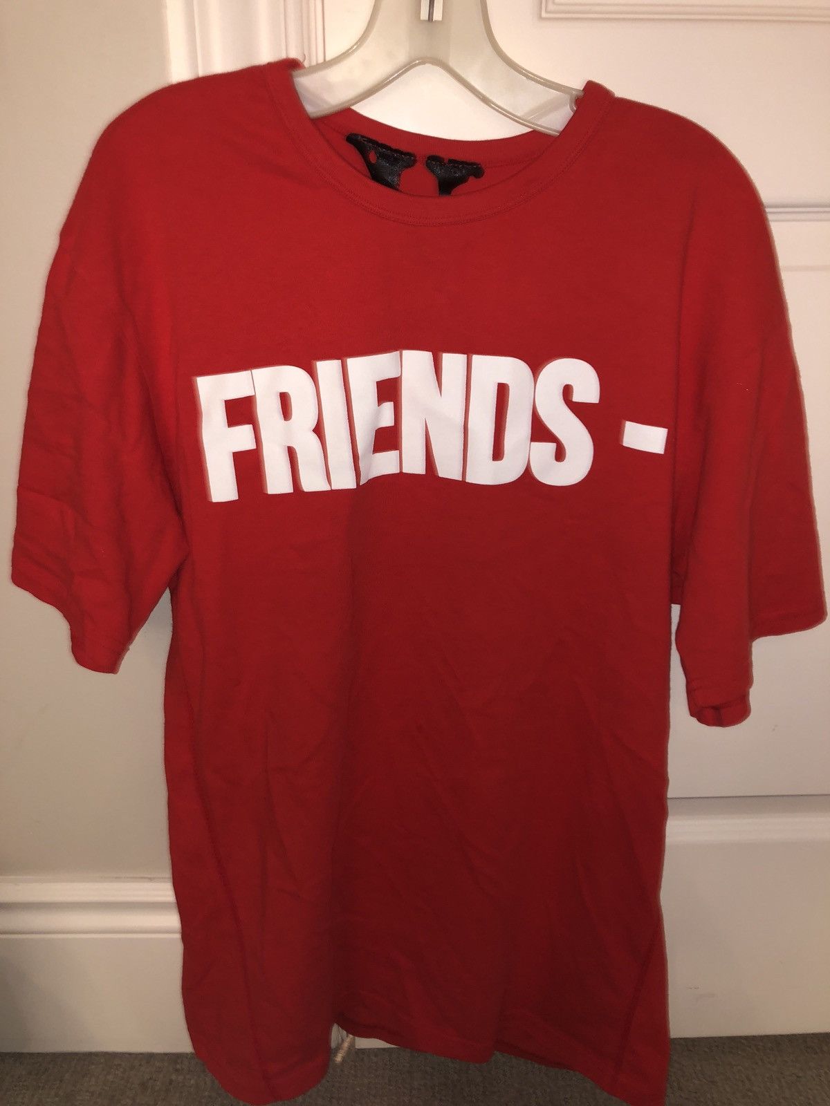 Vlone Vlone Friends Tee (White/Red) | Grailed