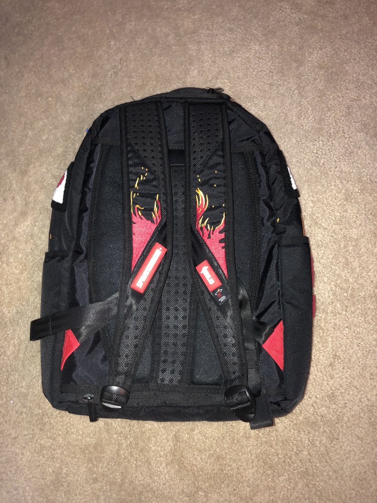 NBA × Sprayground Sprayground x NBA Lab Miami Heat Shark Mouth Backpack ...