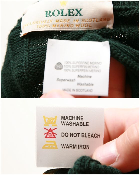 Rolex Vintage ROLEX Scotland Knitwear Wool Sweater Jumper 15165 | Grailed