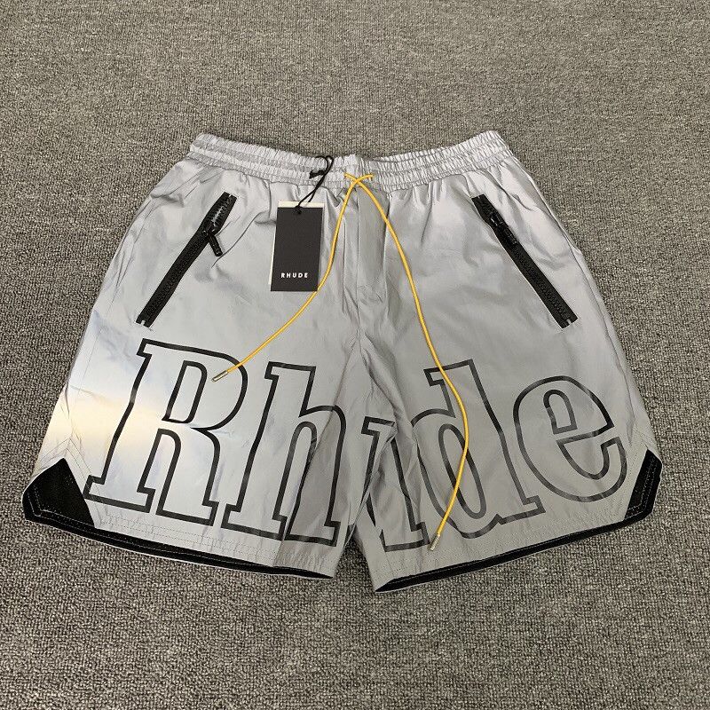 Rhude Rhude shorts reflective grey brand new | Grailed