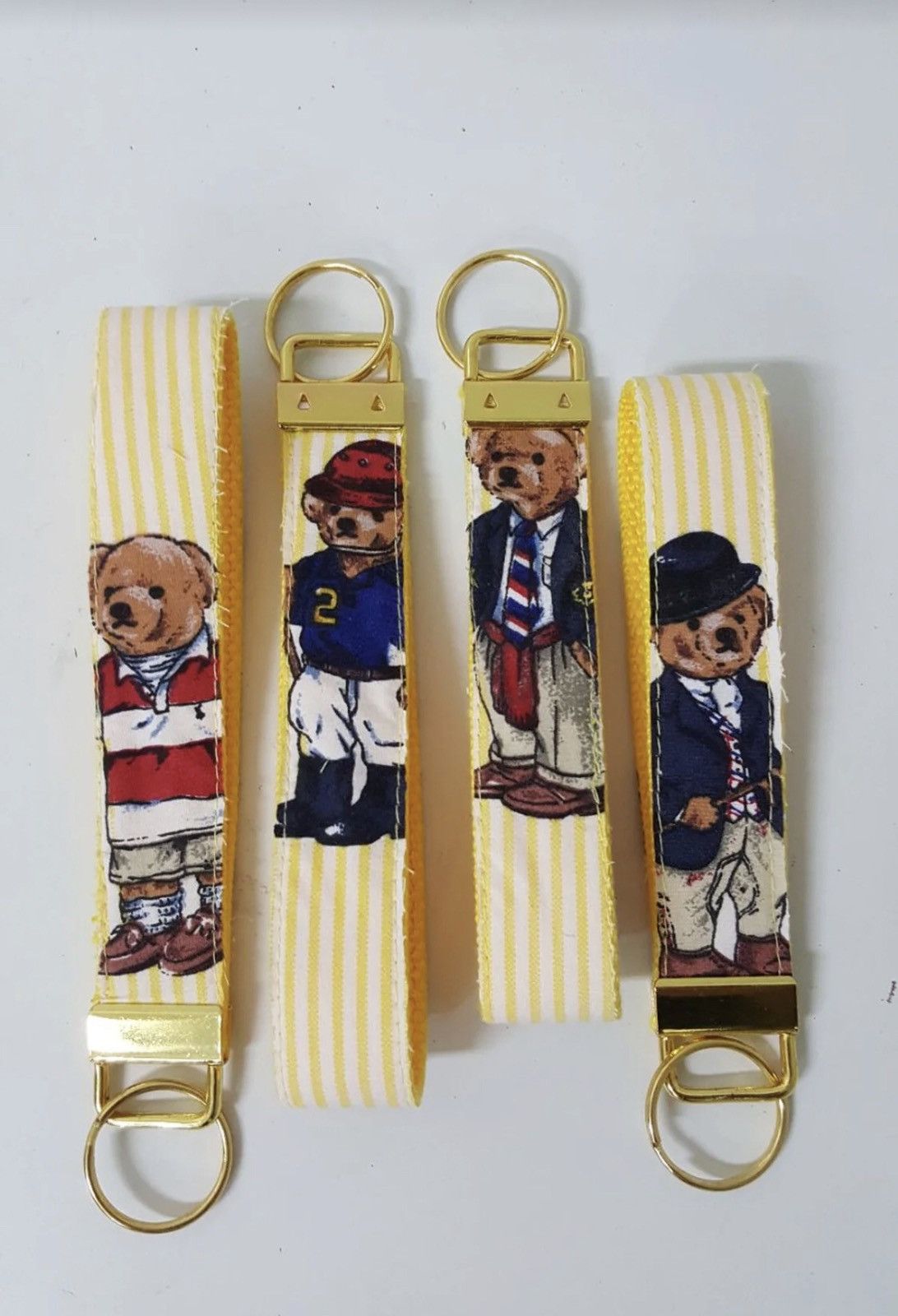 Custom × Polo Ralph Lauren Custom Polo Bear Rare Yellow Keychain Key ...
