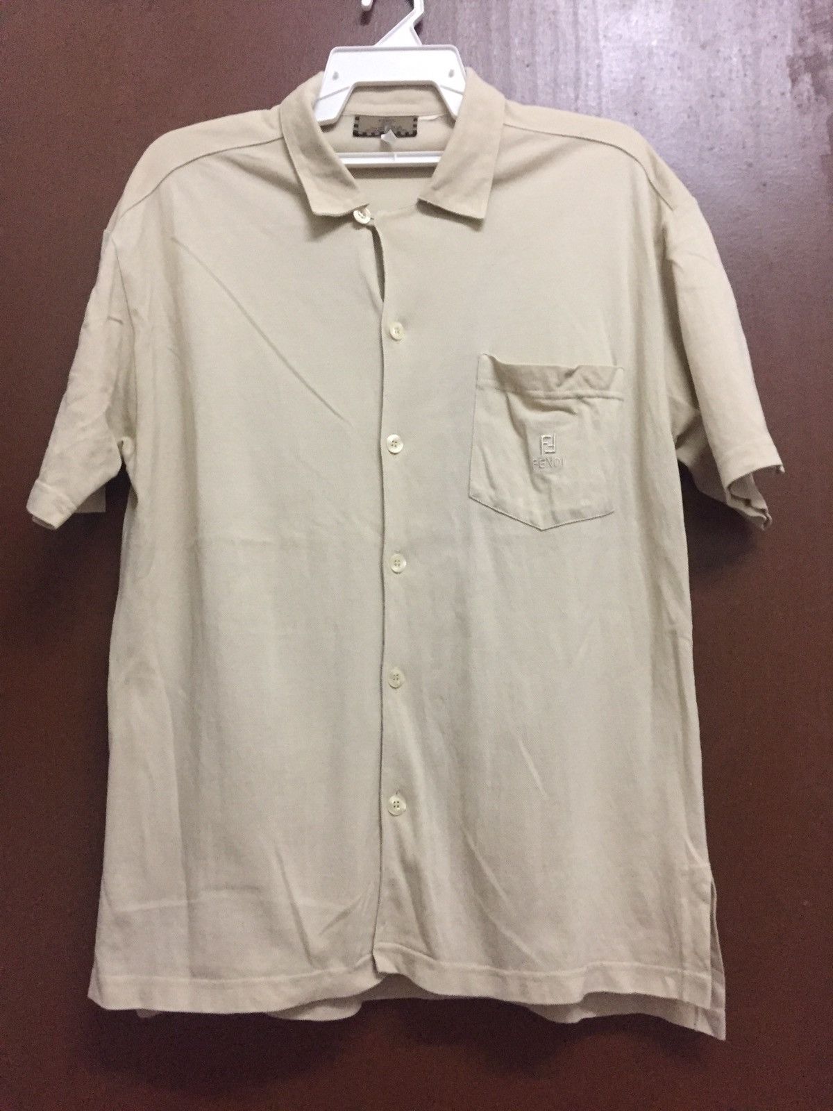 Fendi × Nike Bundle Fendi Shirt Single Pocket & Nike Red Symbols | Grailed