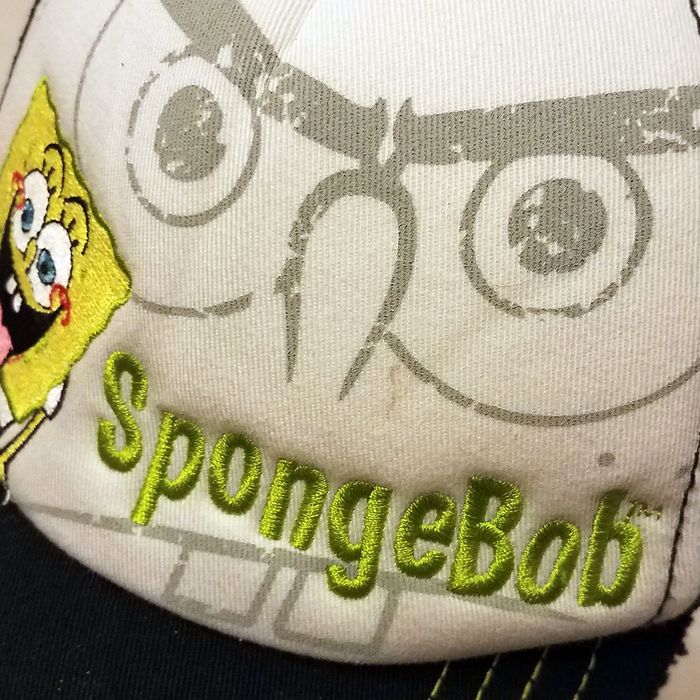 Vintage 2005 SpongeBob Square Pants Black Mesh Hat | Grailed