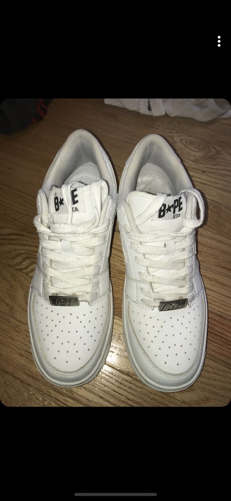 Bape All white Bapestas | Grailed