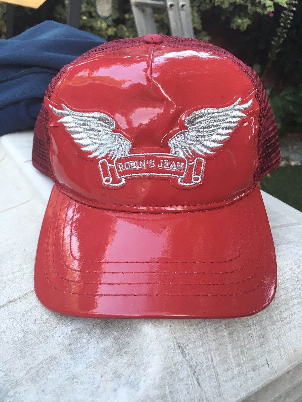 Robins Jeans Rare red satin robin jean hat | Grailed