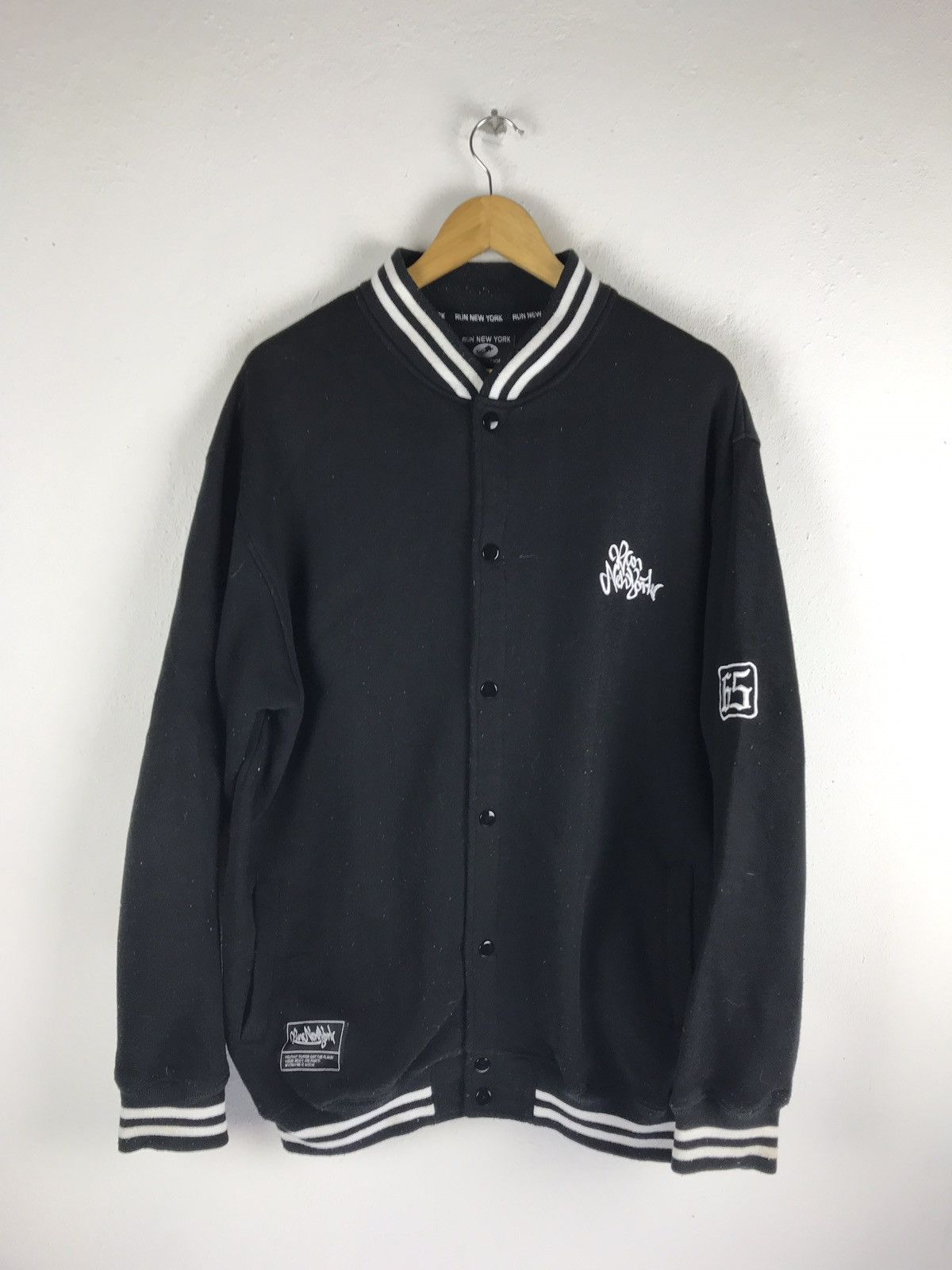 Brand × New York × Streetwear RUN NEW YORK COLLECTION VARSITY JACKET ...