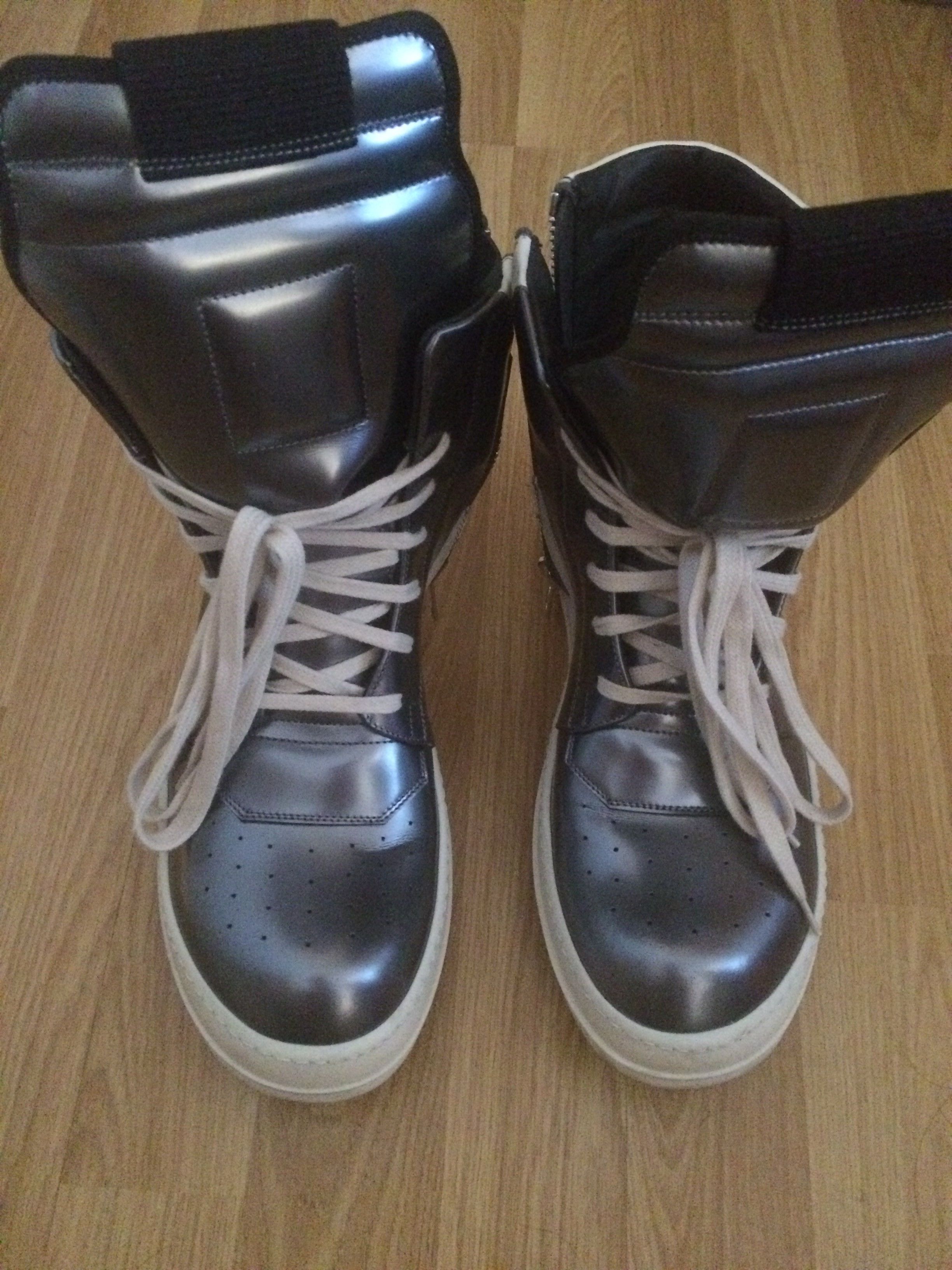 Rick Owens Silver geobasket | Grailed