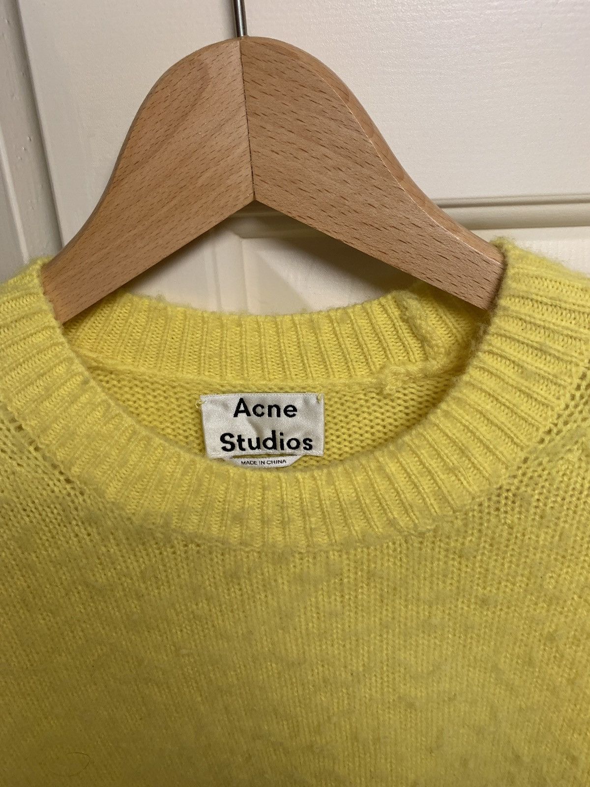 Acne Studios Yellow Peele Wool/Cashmere Sweater | Grailed