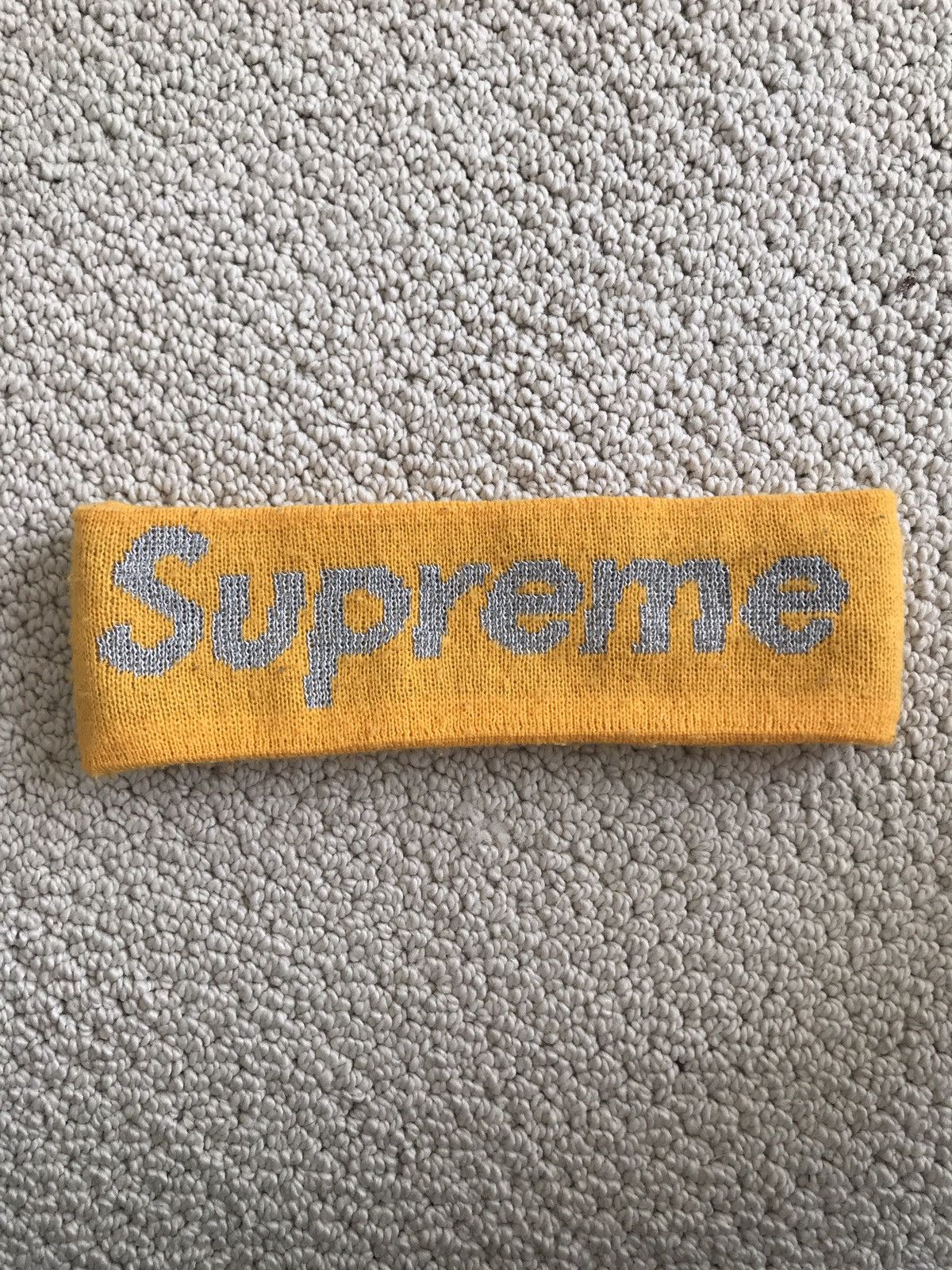 Supreme yellow supreme head | Grailed