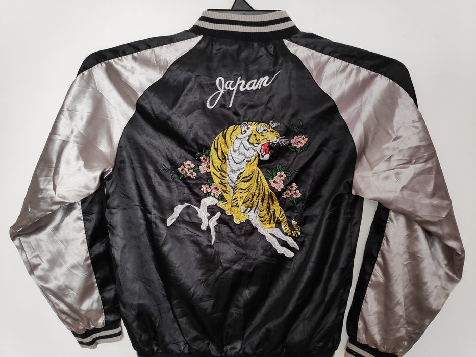Japanese Brand Vintage Sukajan Tiger Japan Embroidery Souvenirs Jacket ...
