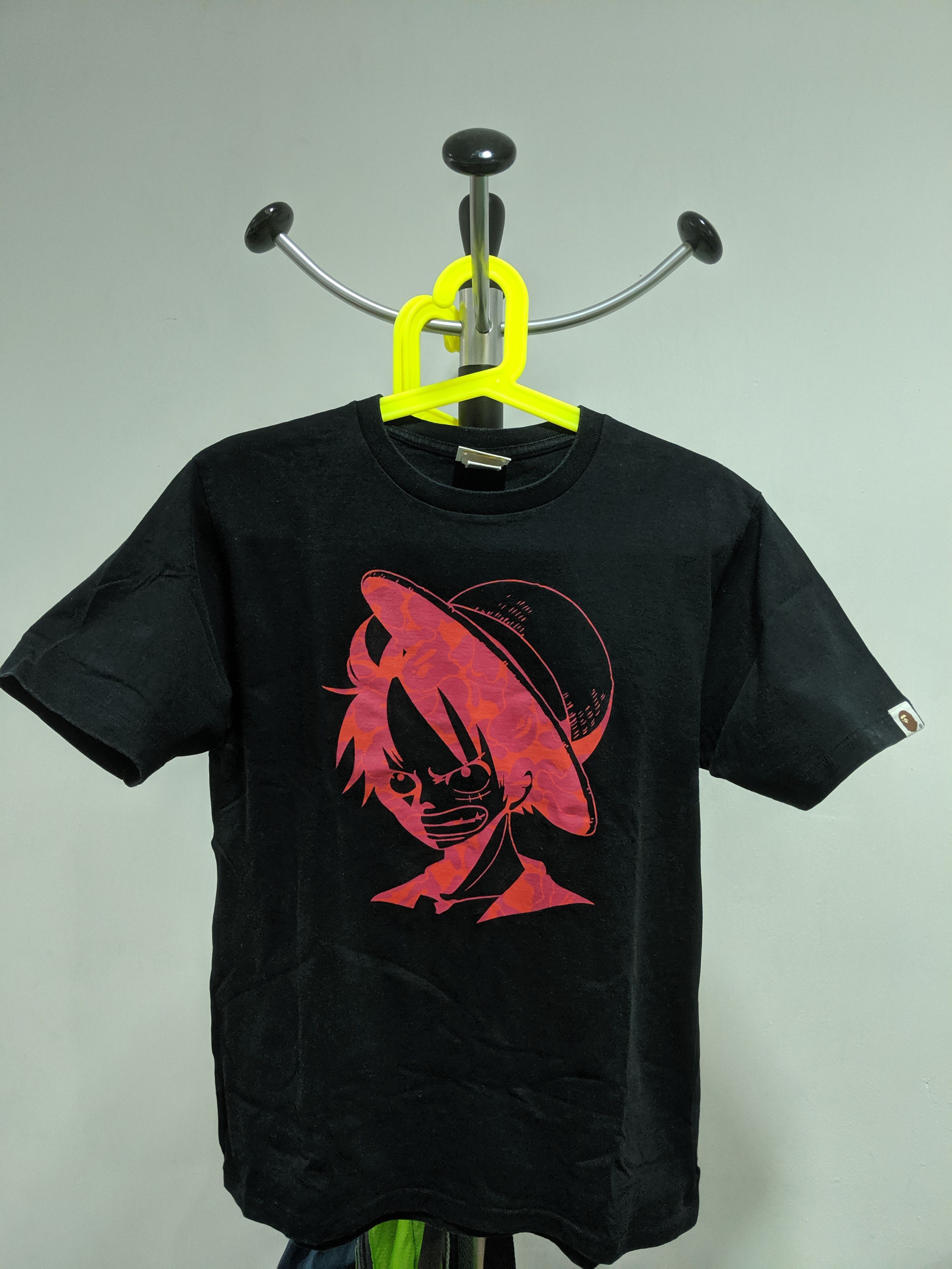 Bape Bape x One Piece Luffy Camo Tee | Grailed