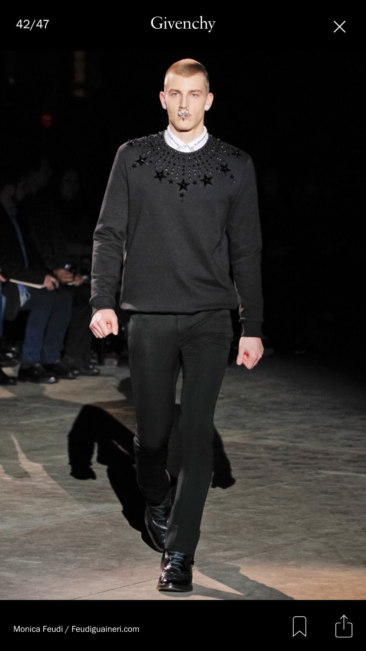 Givenchy Givenchy Star Studded Sweater | Grailed