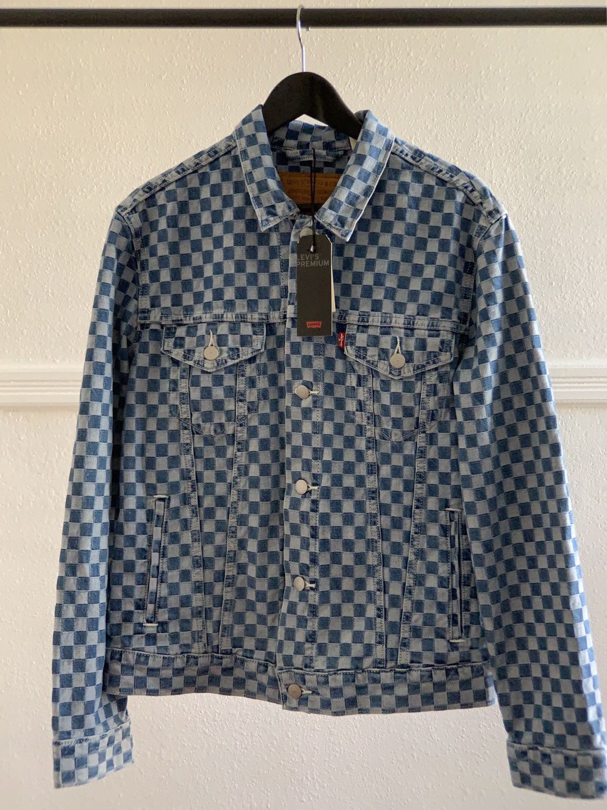 Levi's Levi’s Premium Checkered Denim Jacket | Grailed