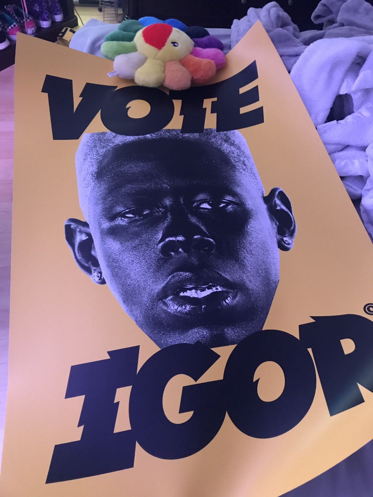 Golf Wang × Tyler The Creator Yellow Vote Igor Poster Large | Grailed