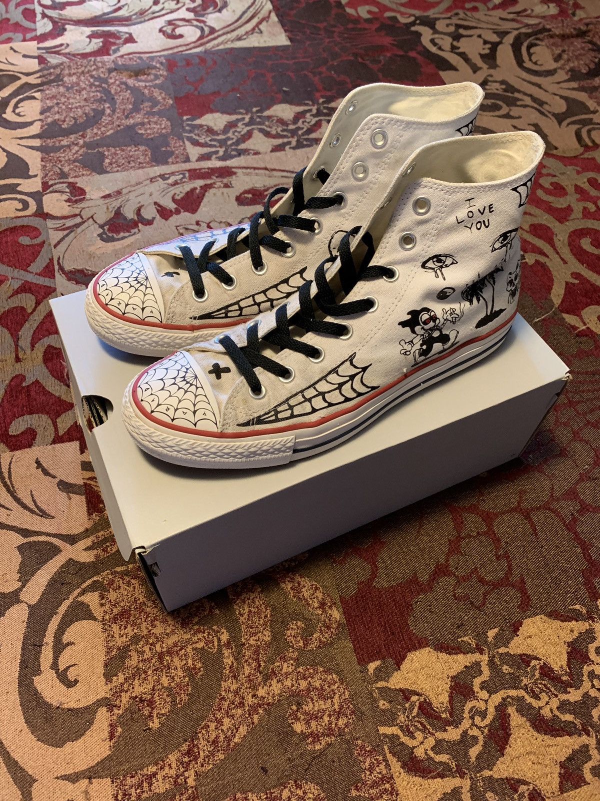 Converse × Paradise Converse CTAS Pro Hi Sean Pablo White Size 10 | Grailed