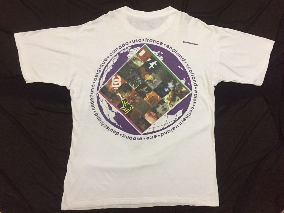 Vintage THE CHARLATANS 1990 Some Friendly world tour T Shirt | Grailed