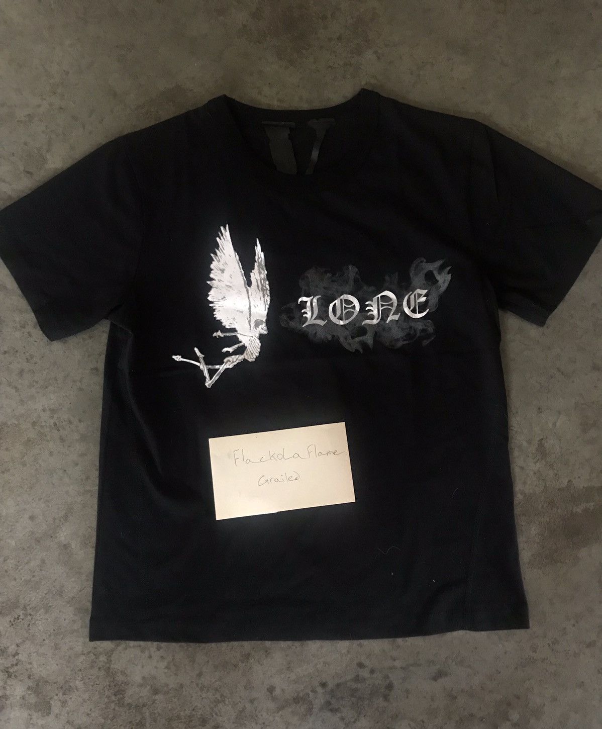 Vlone VLONE Smoke Demon Angel Tee Black | Grailed