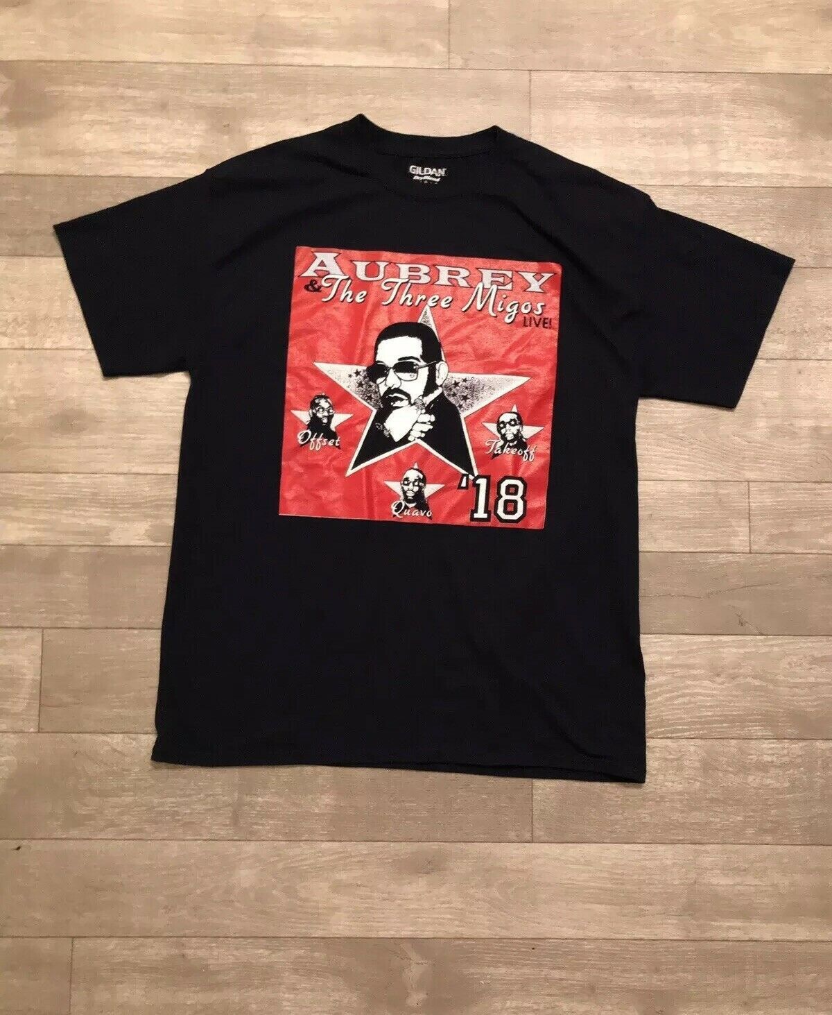 Drake × Vintage Drake Scorpion, Aubrey And The Three Migos Tour 2018 ...