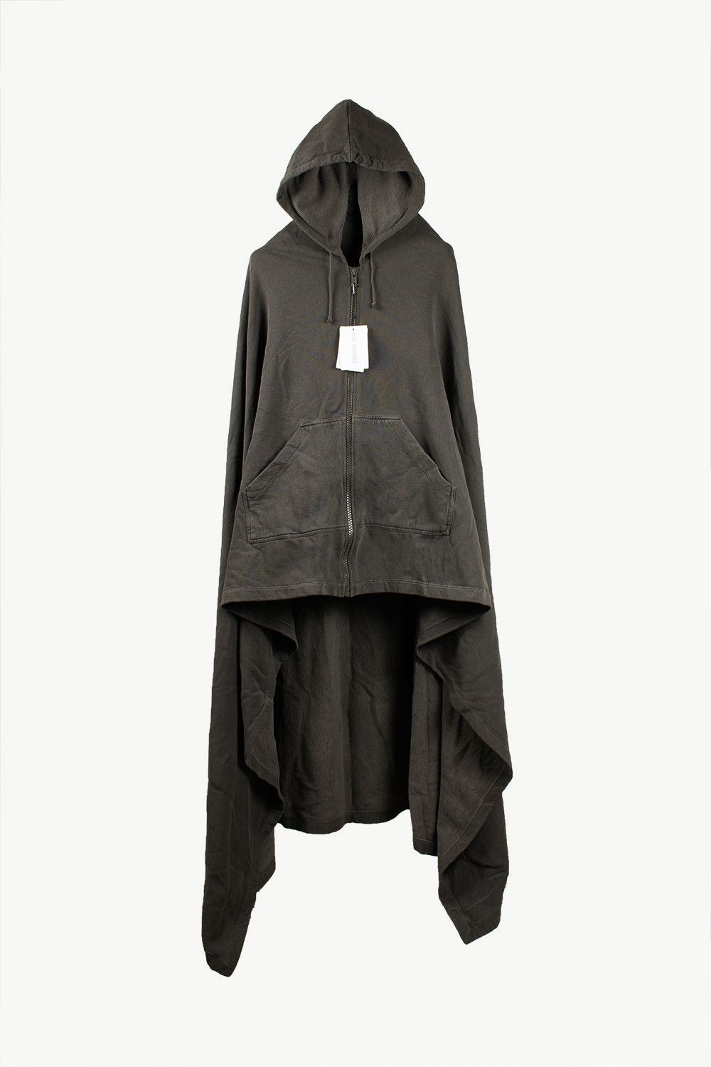 Raf Simons AW04 Waves Oversized Grey Hooded Cape with Tags | Grailed