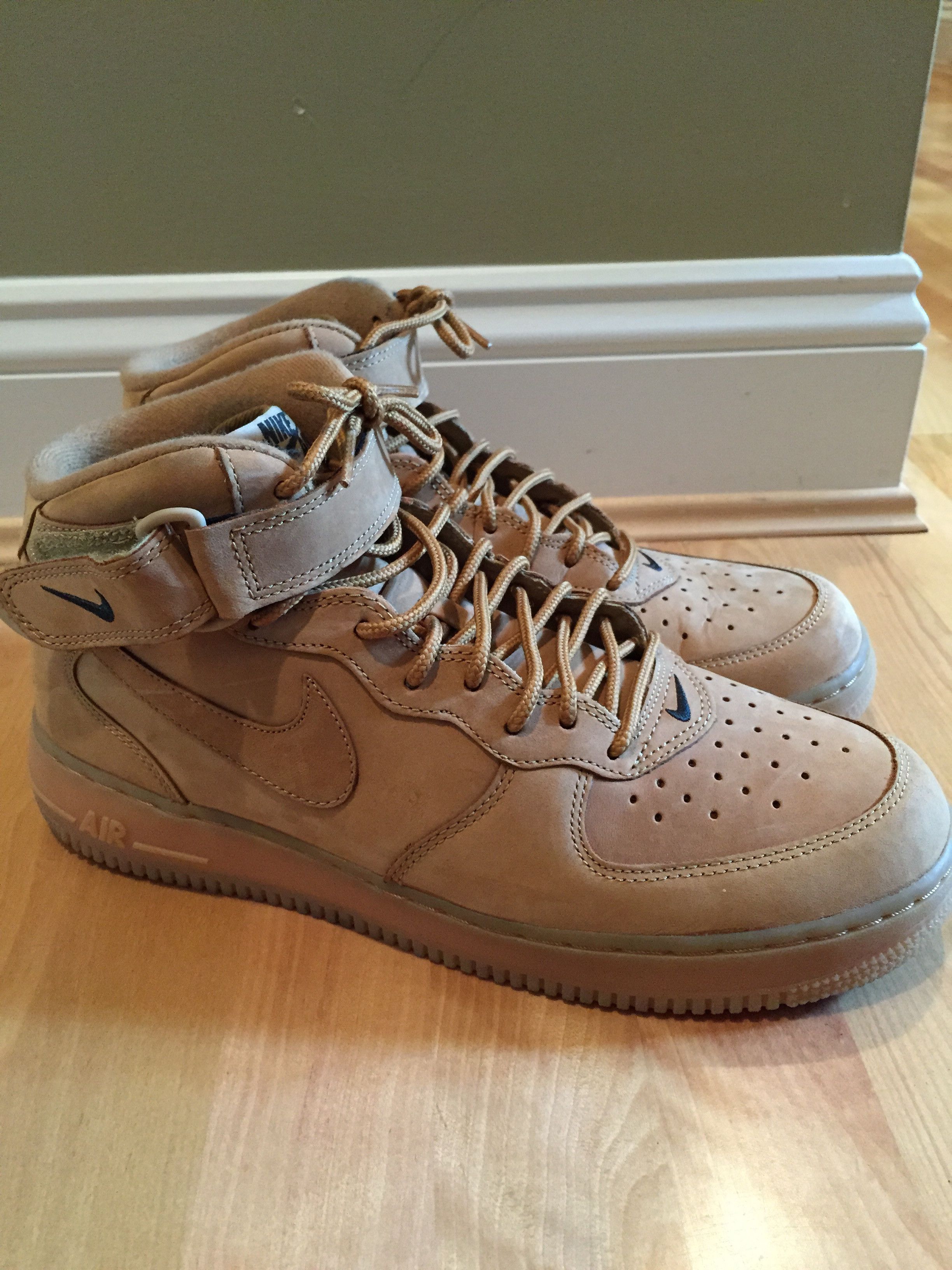 Nike Nike Airforce 1 Mid Wheat 10 | Grailed