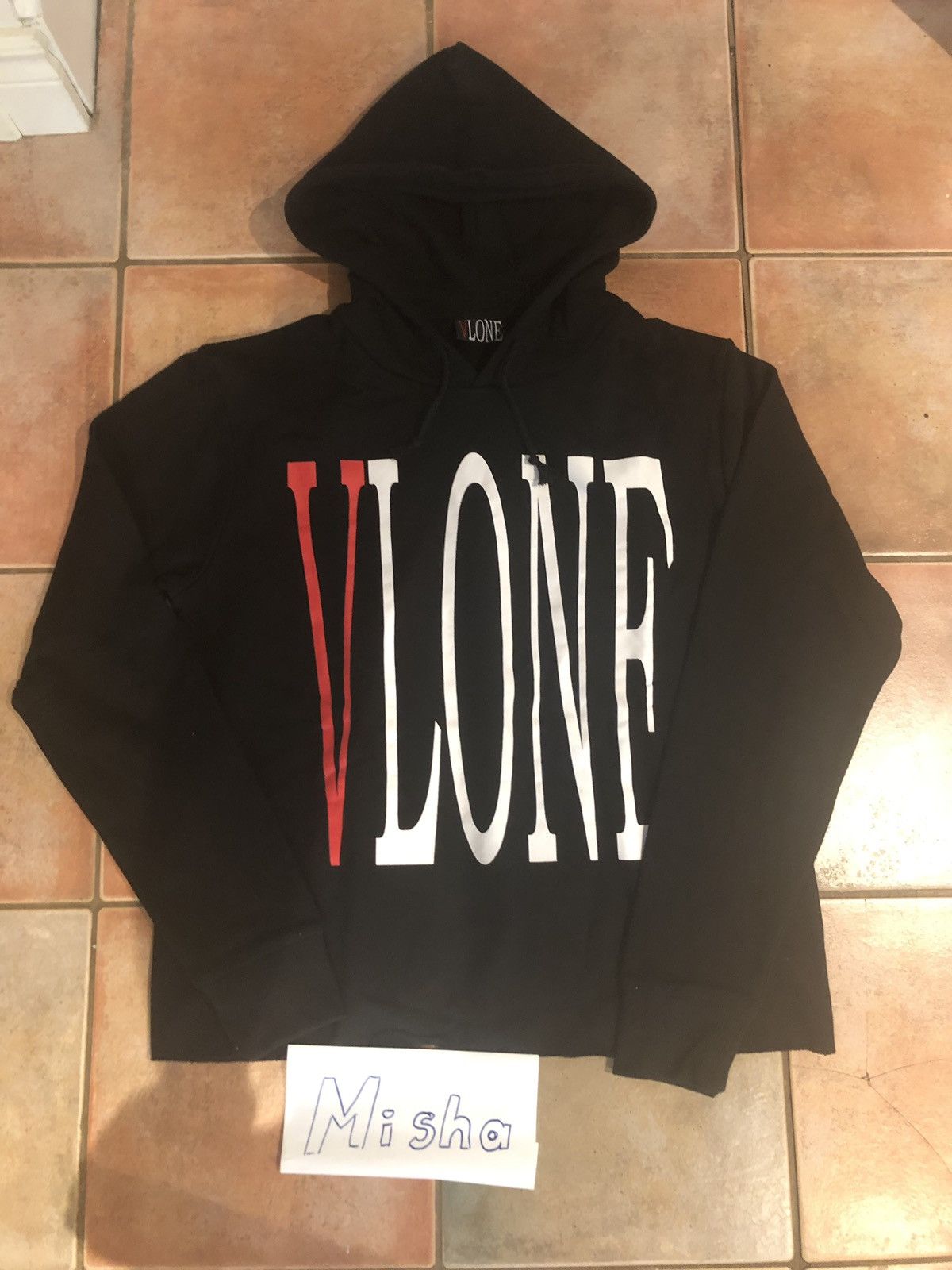Vlone Vlone Reversible Hoodie Red on Black | Grailed