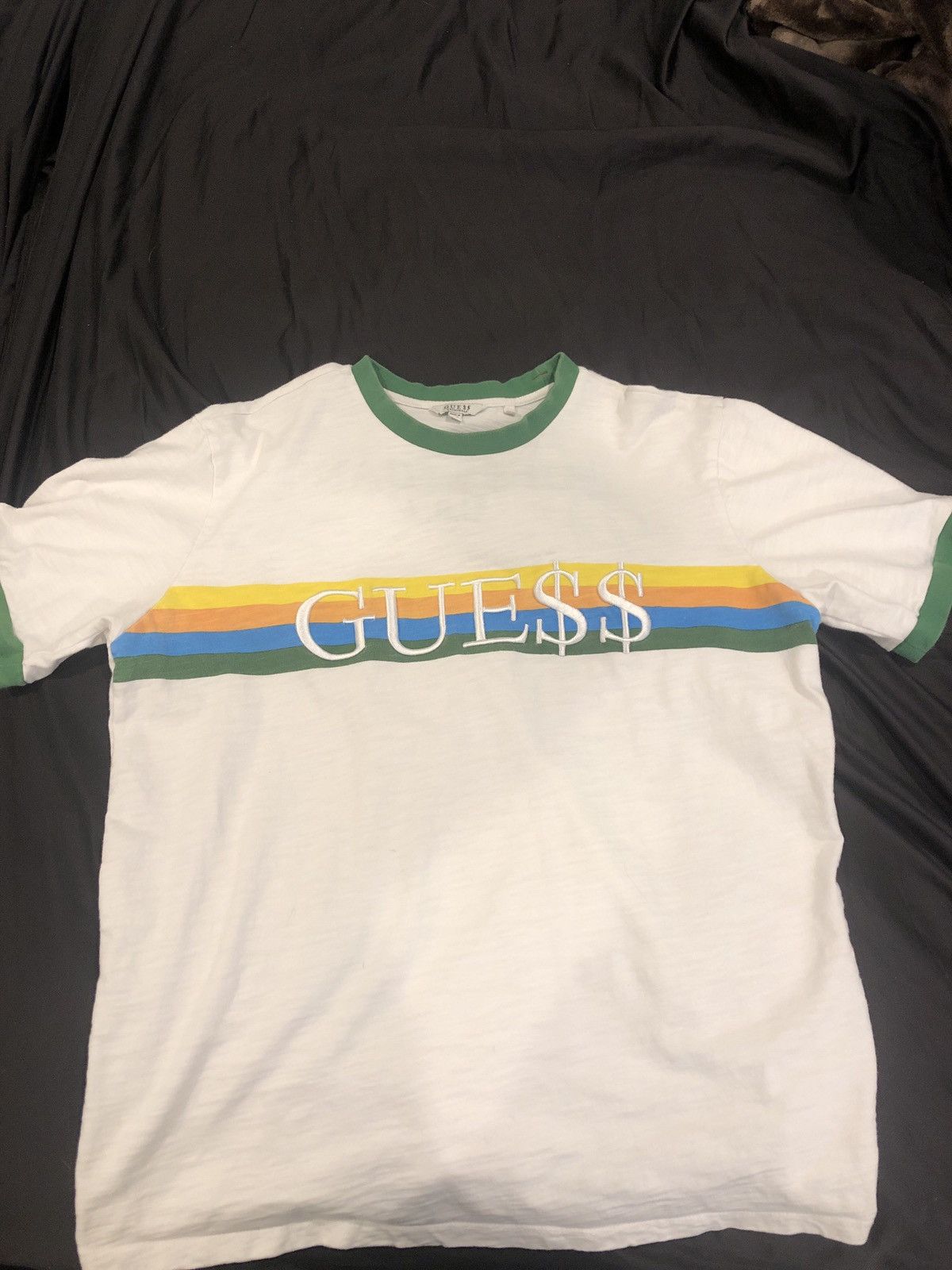 Asap Rocky × Guess Rainbow Ringer Tee | Grailed