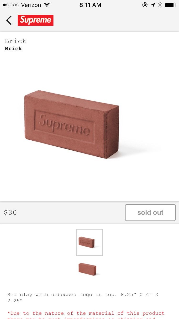 Supreme Supreme Brick | Grailed