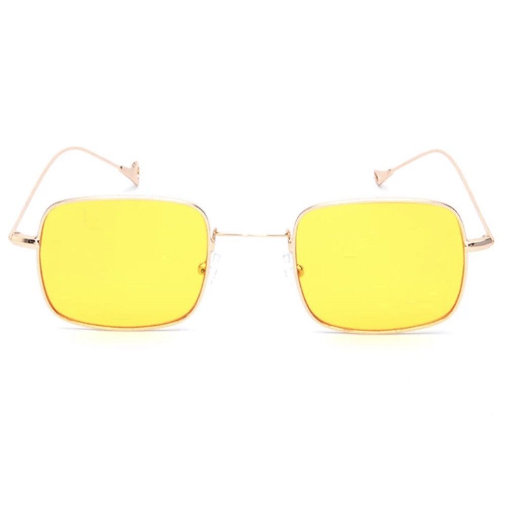 Designer Yellow see through sunglasses | Grailed