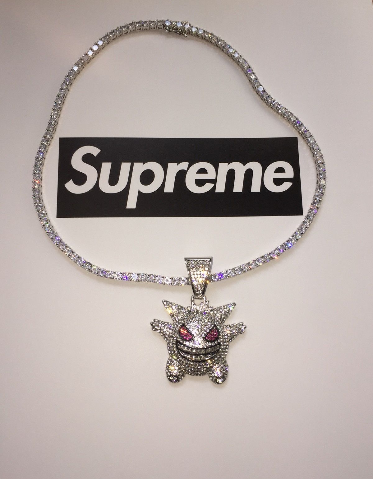 Diamond Bubble Diamond Gengar Pendant Iced Out Pendant And Chain | Grailed