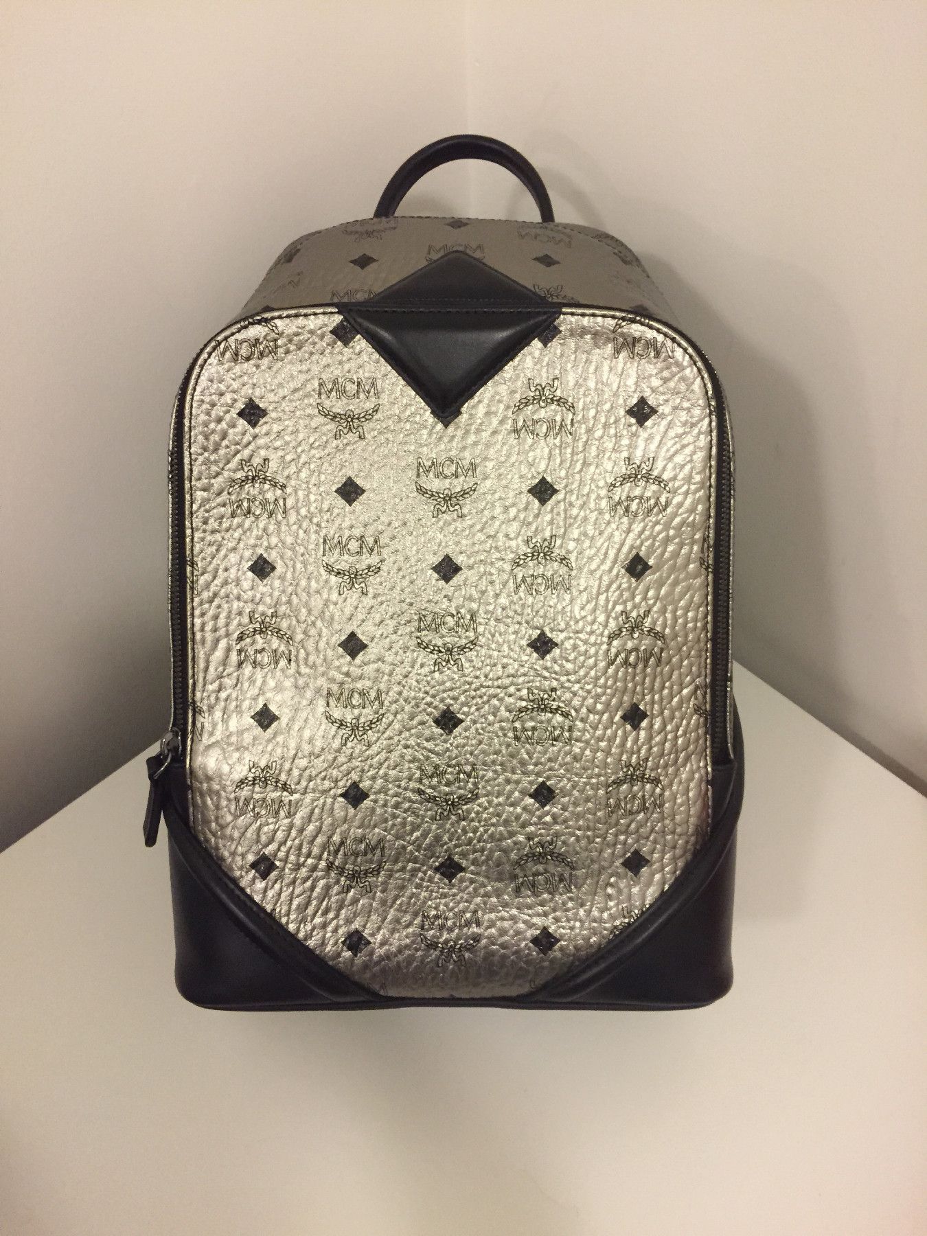 MCM MCM Silver Packbag | Grailed