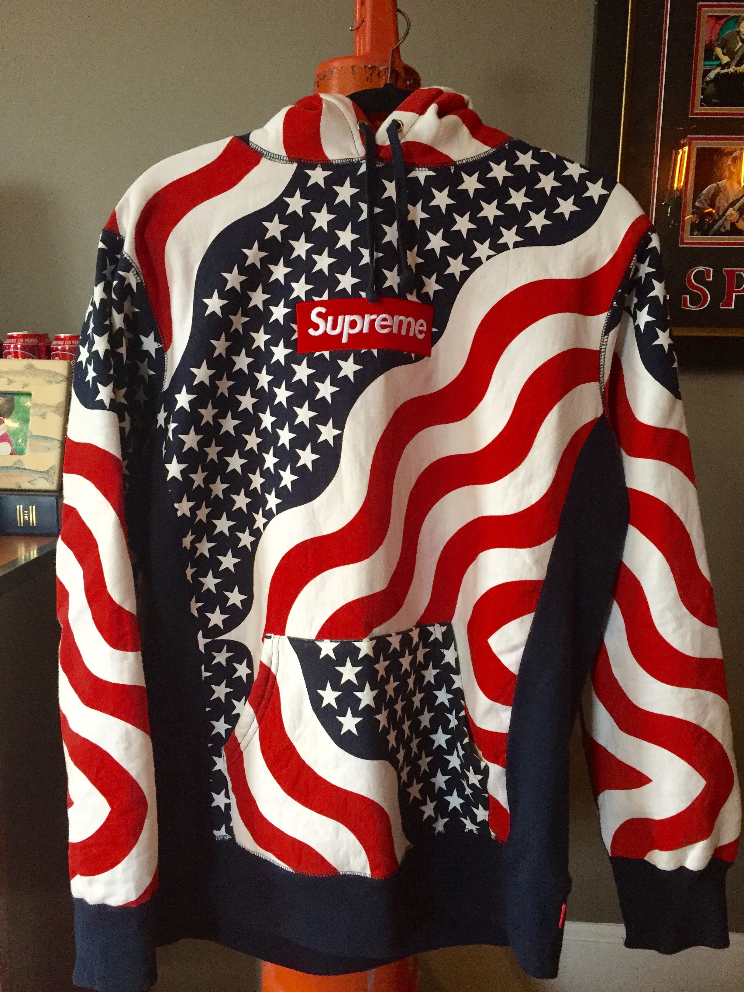 Supreme American Flag Box Logo | Grailed