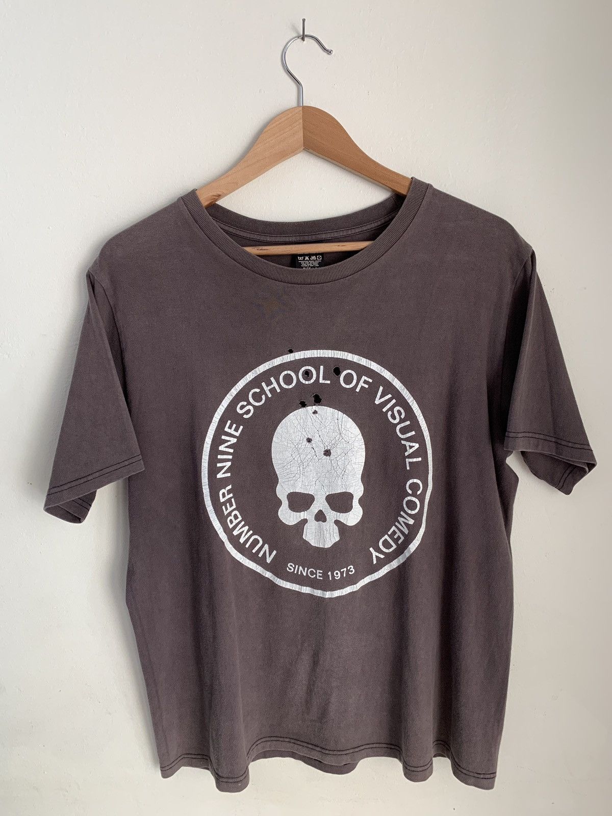 Number (N)ine School Of Visual Comedy Skull T-Shirt | Grailed