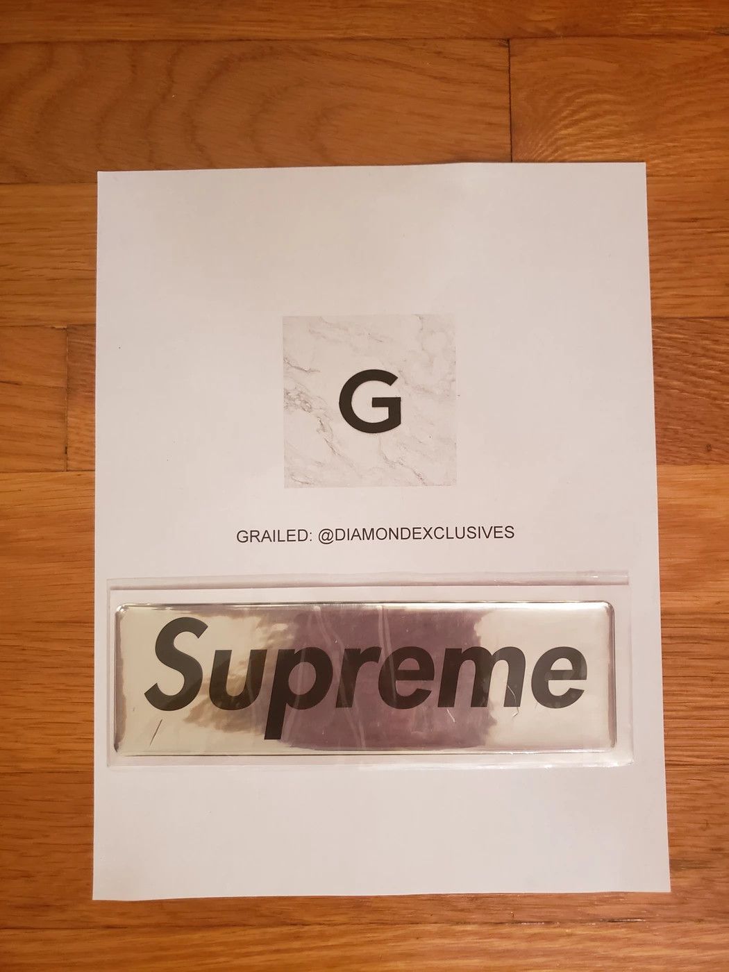 Supreme Supreme Clear Plastic Box Logo Sticker FW17 | Grailed