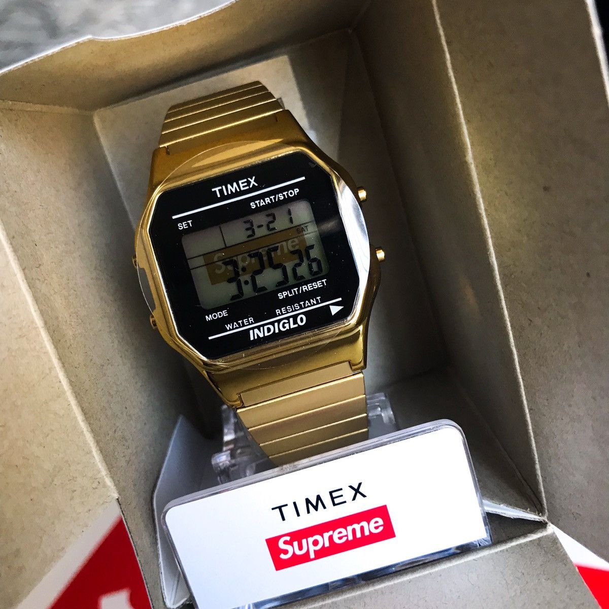 Supreme Supreme Timex Digital Watch Gold | Grailed