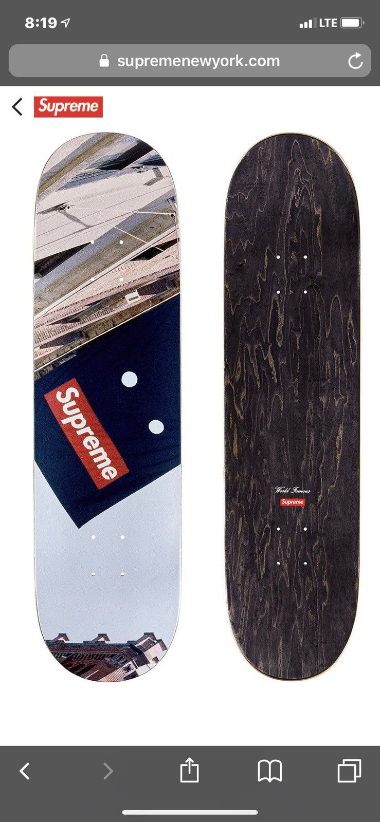 Supreme banner skateboard | Grailed