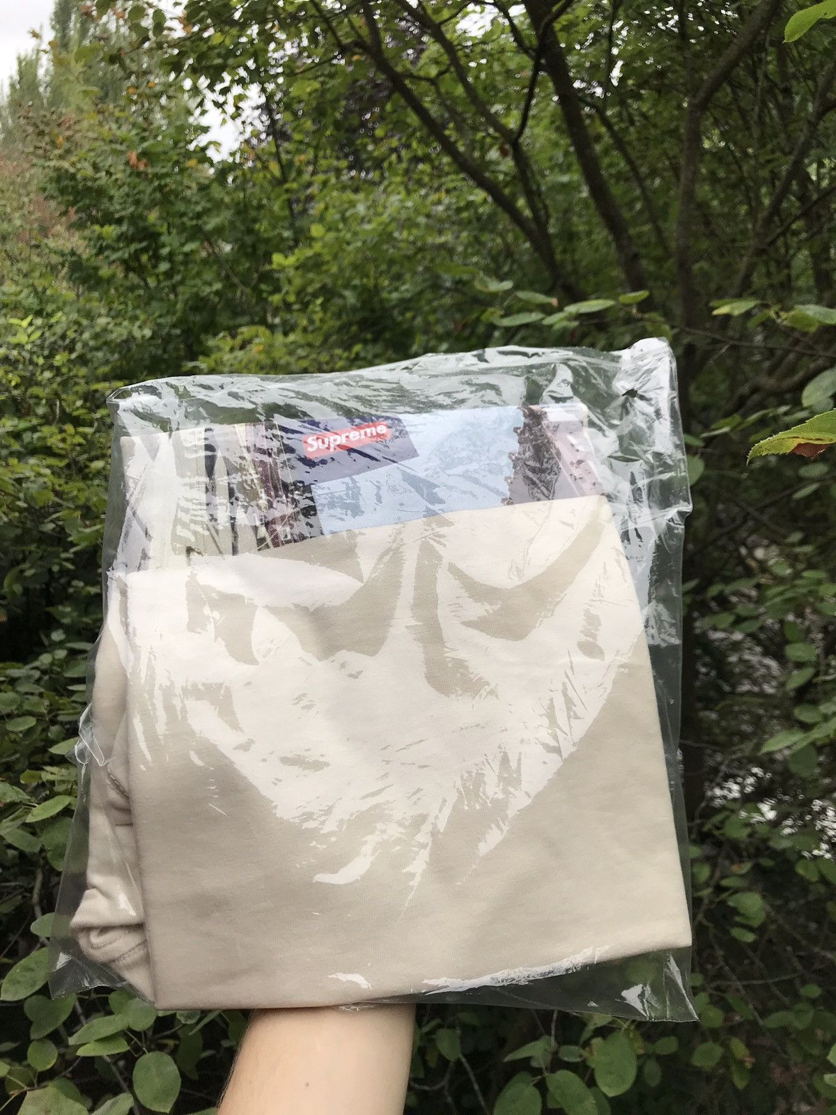 Supreme Banner Tee (Tan / Natural) | Grailed