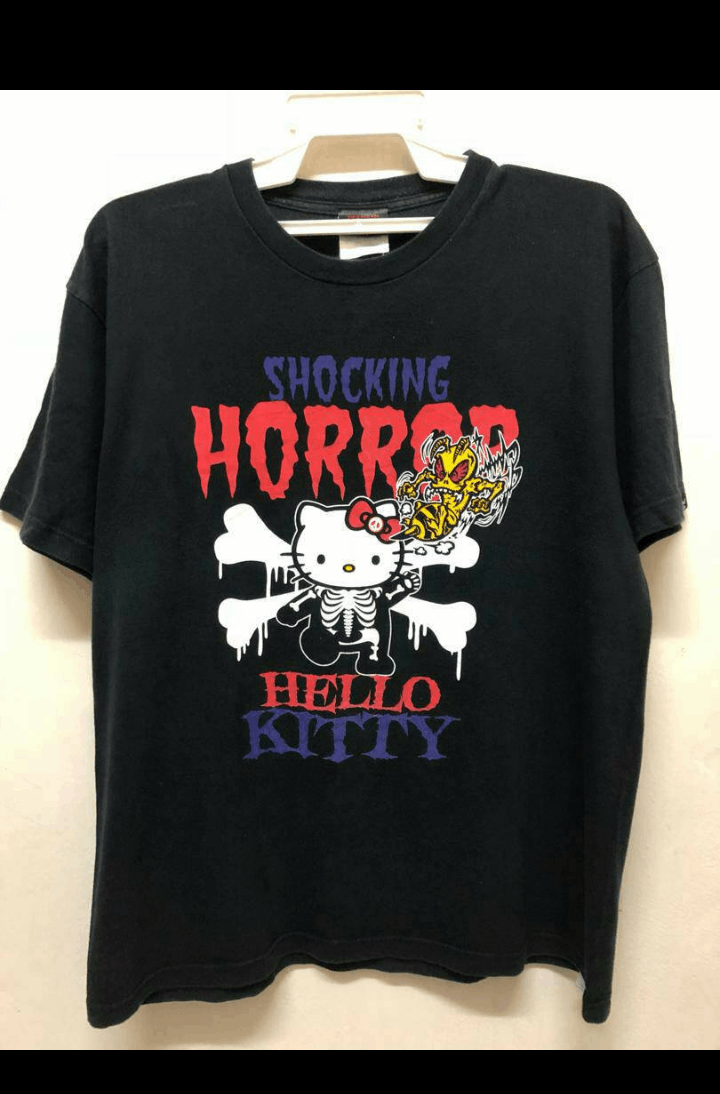 Vintage Vintage 2000s Hello Kitty X Balzac Japan Anime Punk Rock Tee ...