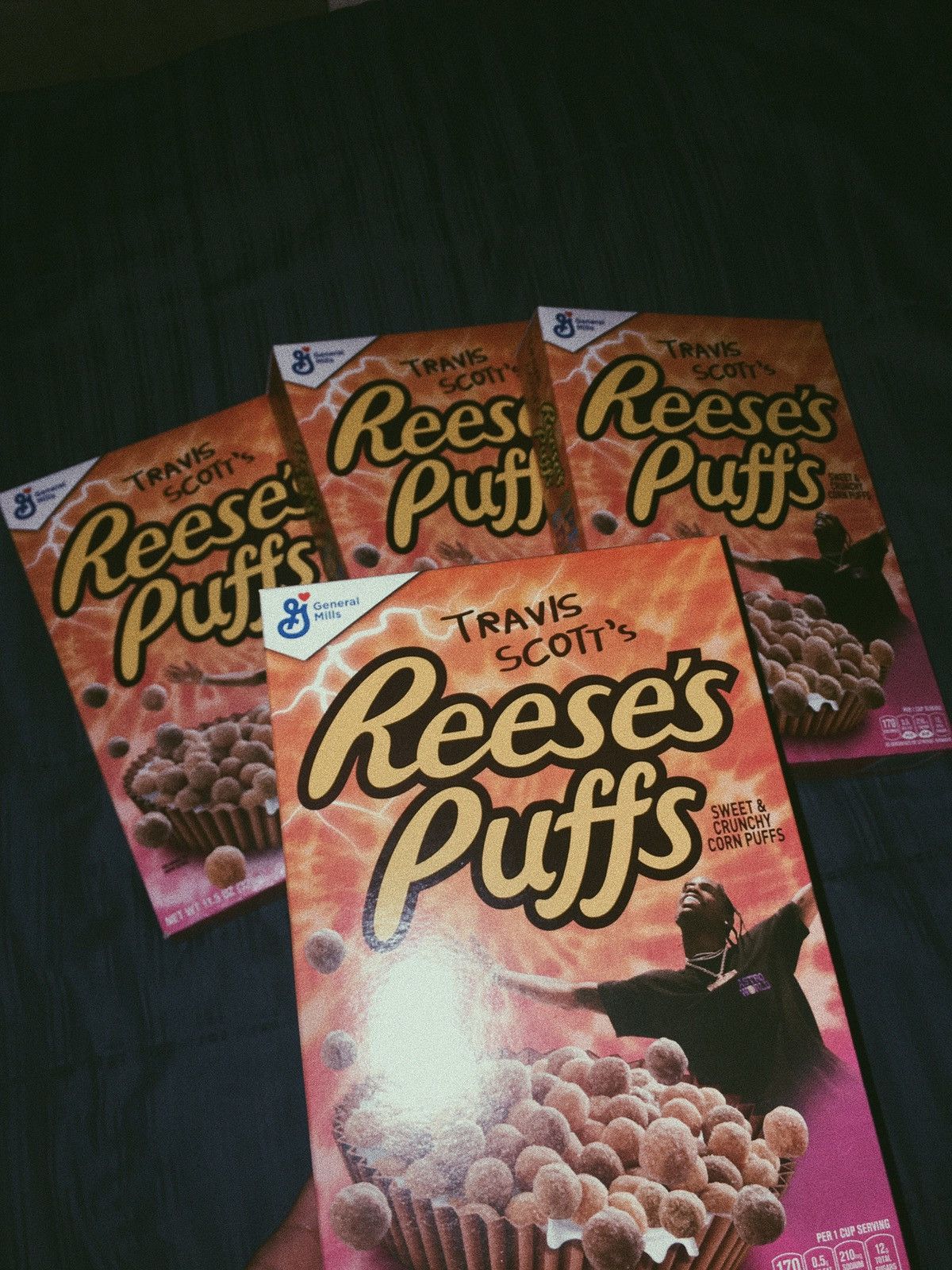 Travis Scott Travis Scott x Reeses Puffs Cereal Box LIMITED EDITION ...