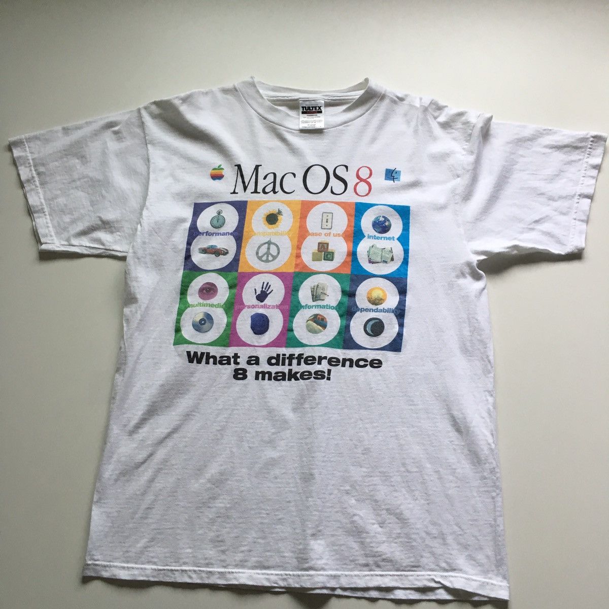 Apple × Vintage Vintage 90s apple t shirt | Grailed