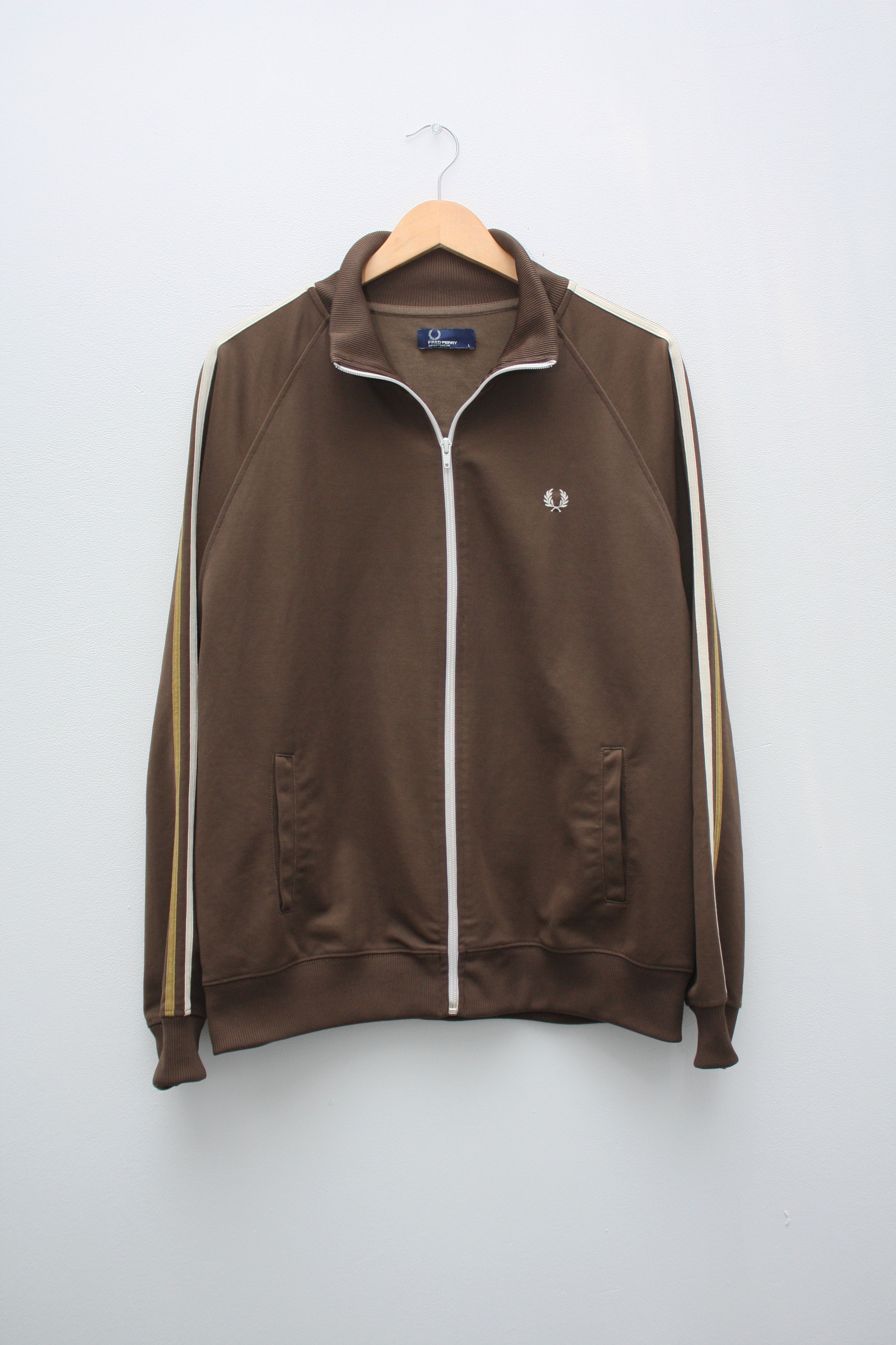Fred Perry Fred Perry Brown Track Top Jacket | Grailed