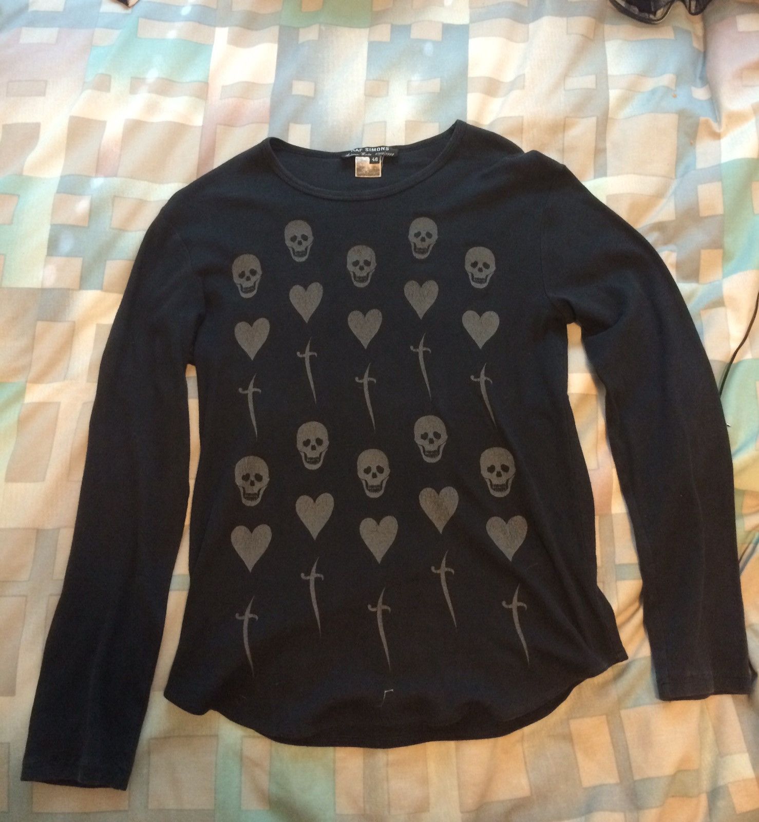 Raf Simons A/W98 Skull, Hearts, Swords | Grailed