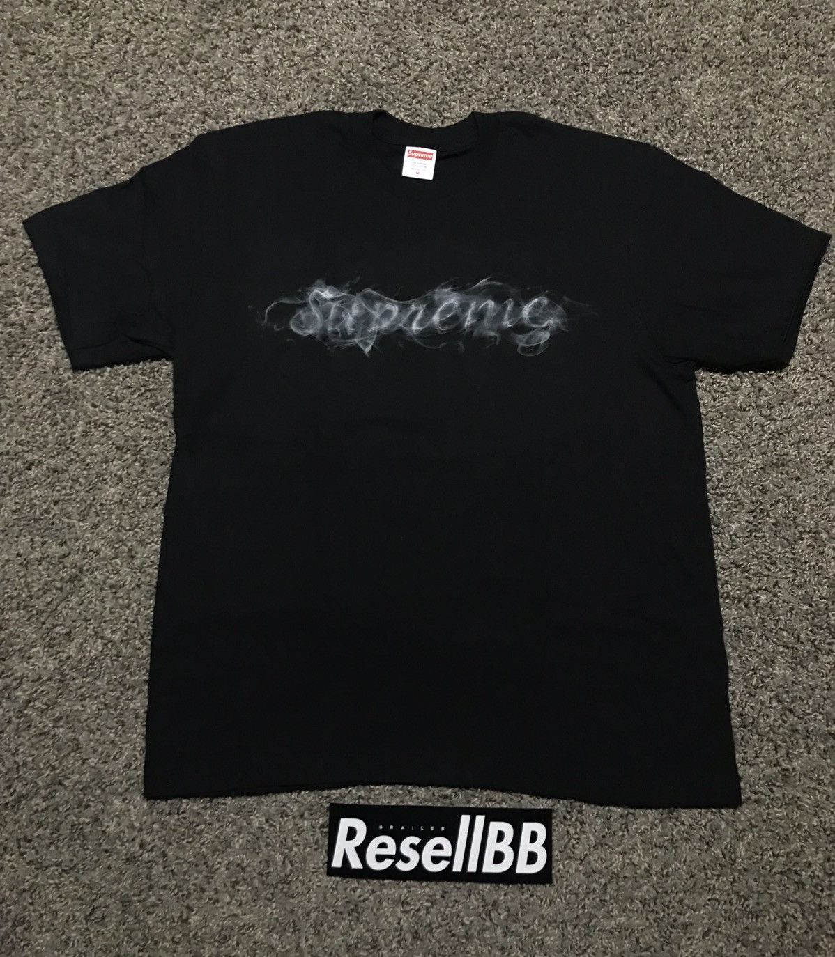 Supreme Supreme Smoke Tee Black | Grailed